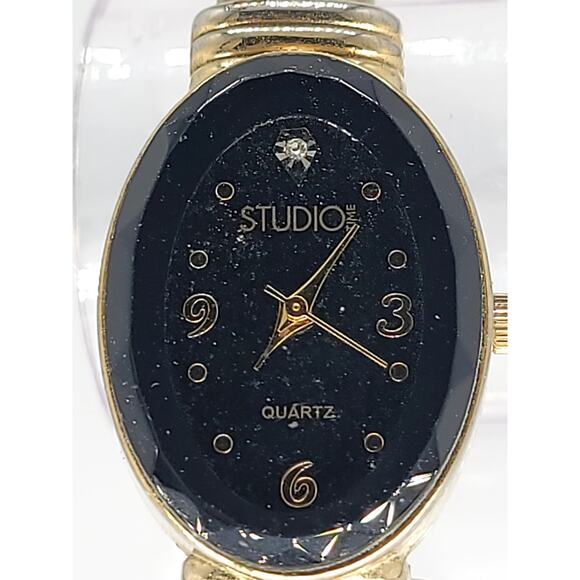 Studio | Accessories | Vintage Studio Quartz Womens Gold Tone Cuff ...